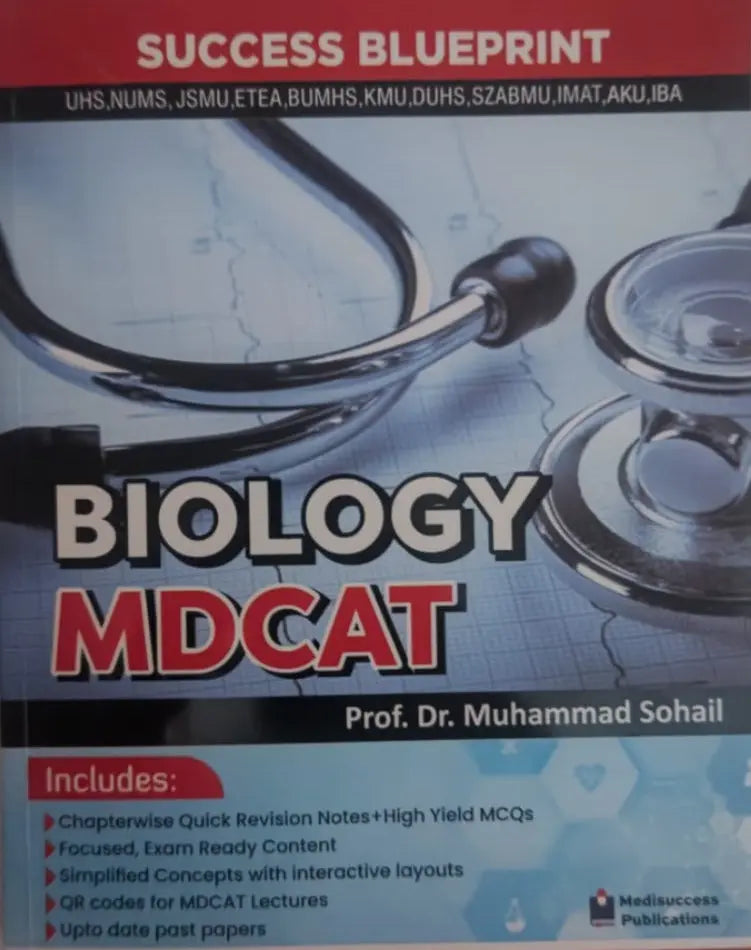 Biology MDCAT Book by Dr. Muhammad Sohail | Medisuccess - MKG – Multan Kitab Ghar