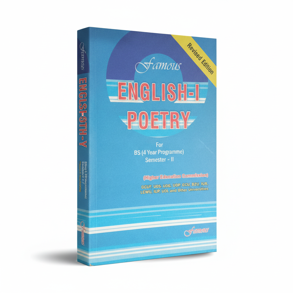 Famous English-I Poetry BS Semester 2 Revised Edition 2026 - MKG ...