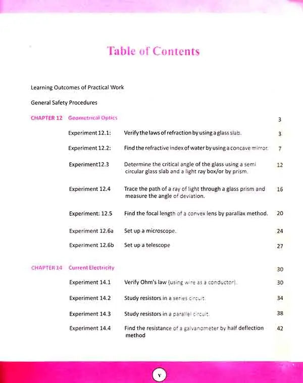 Physics Practical Notebook for Class 10 – Punjab Curriculum Board - – Multan Kitab Ghar