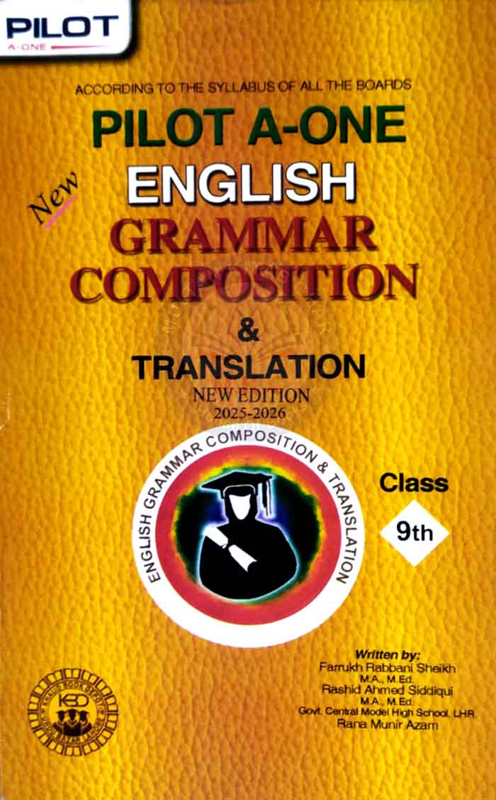 Pilot A-One English Grammar Class 9 – New Edition 2025-2026 - MKG ...