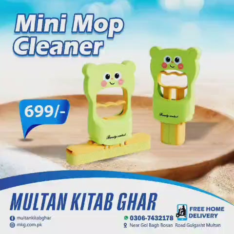 Mini Mop Cleaner | Handheld Floor Cleaning Mop | Easy Wash Tool - MKG ...